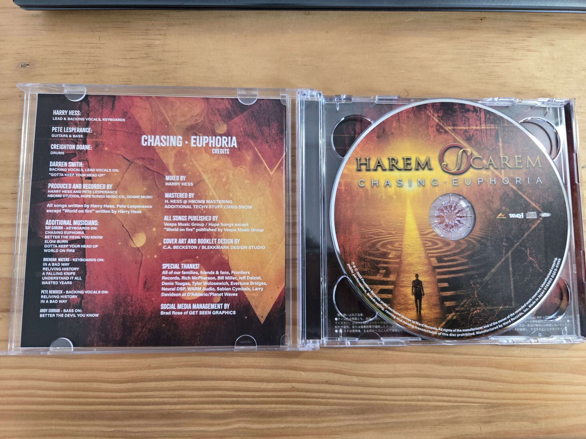 Chasing Euphoria / Harem Scarem (2025) - TASHINAMI MUSIC